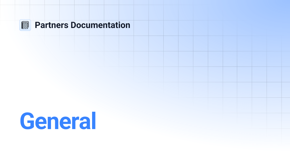 General | Partners Documentation